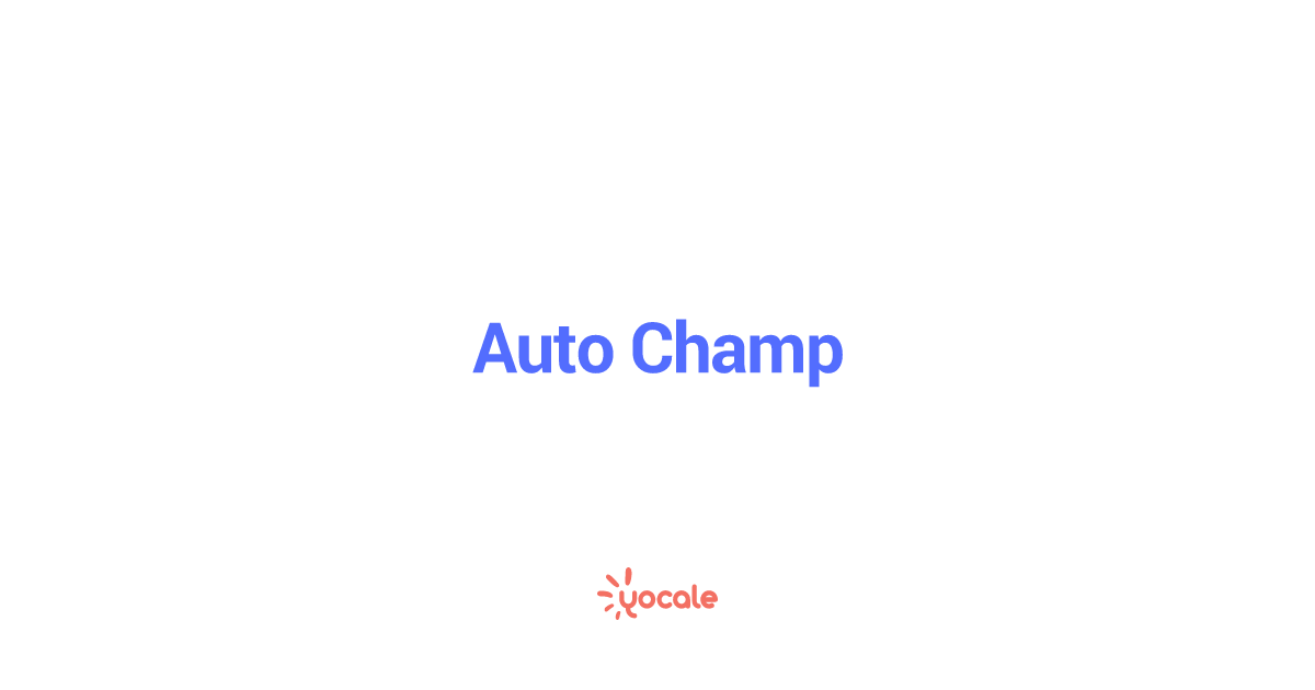 Auto Champ - Yocale